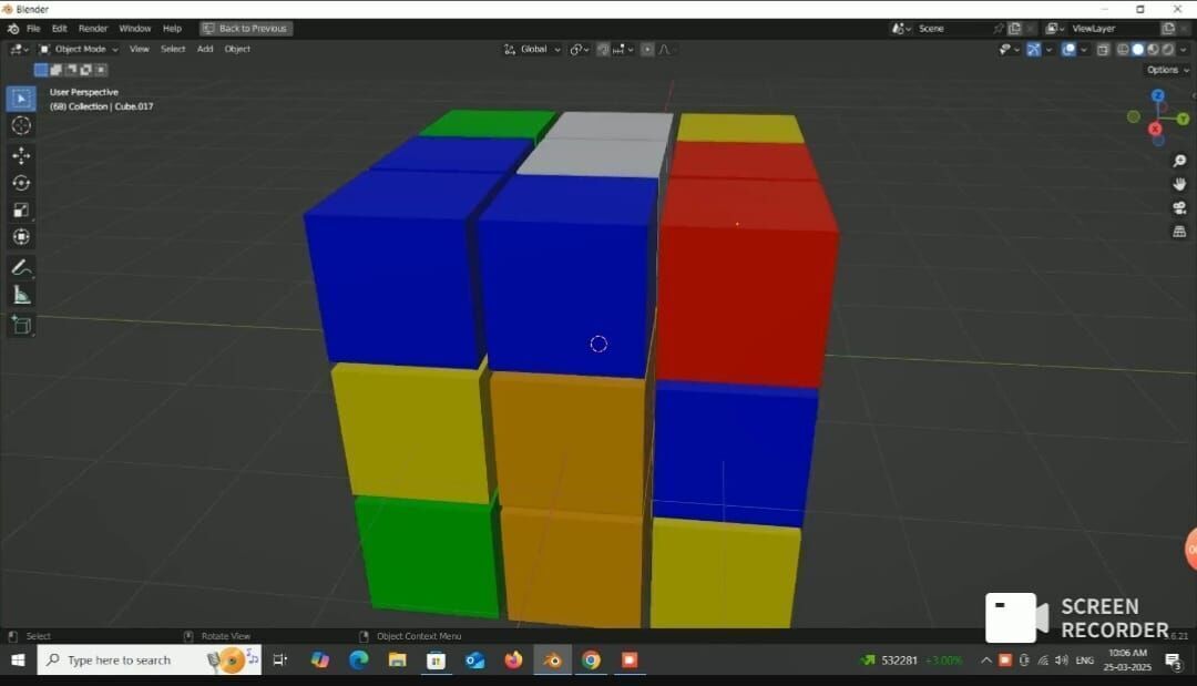 Rubik Cube 3D Model for Blender 3D model | CGTrader