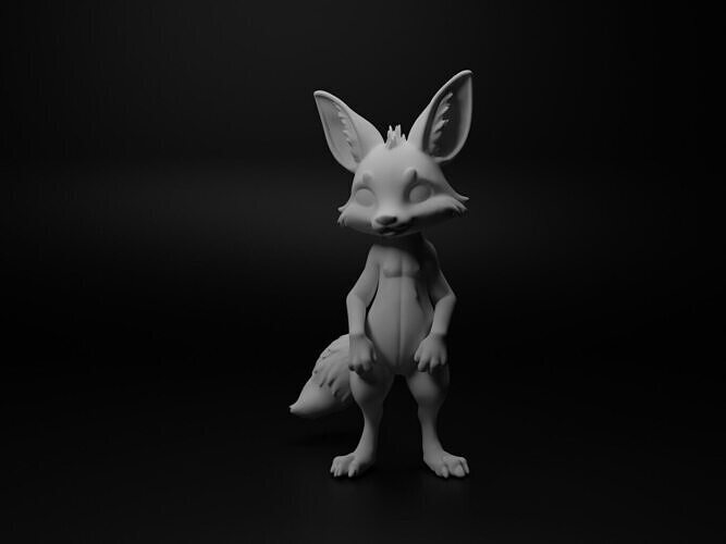 fennec fox hybrid figure 3D model 3D printable | CGTrader