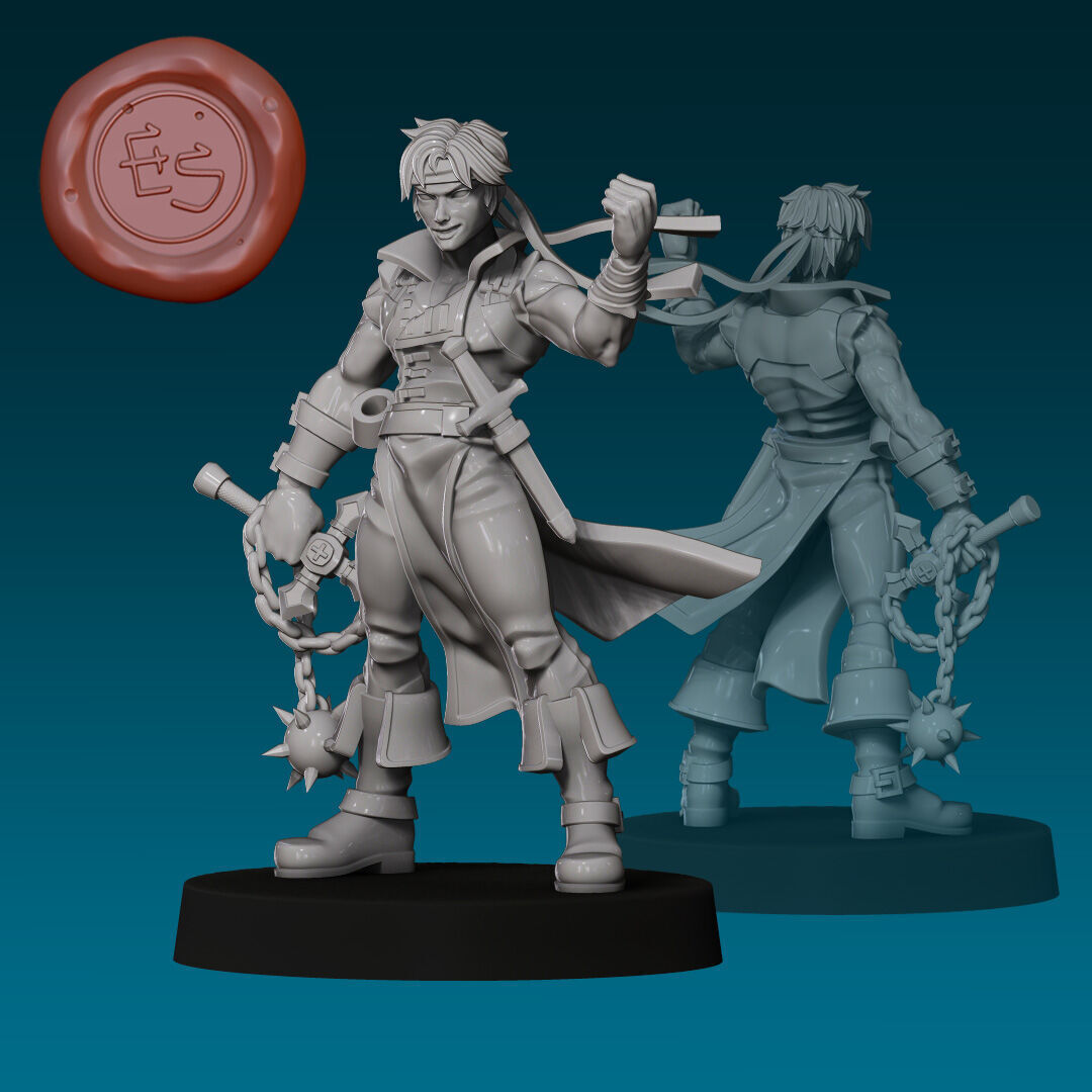 Richter Belmont - Castlevania - 32mm Scale Miniature 3D model 3D ...