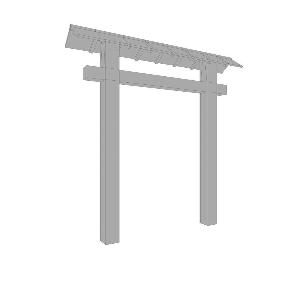 3D model tori gate VR / AR / low-poly | CGTrader