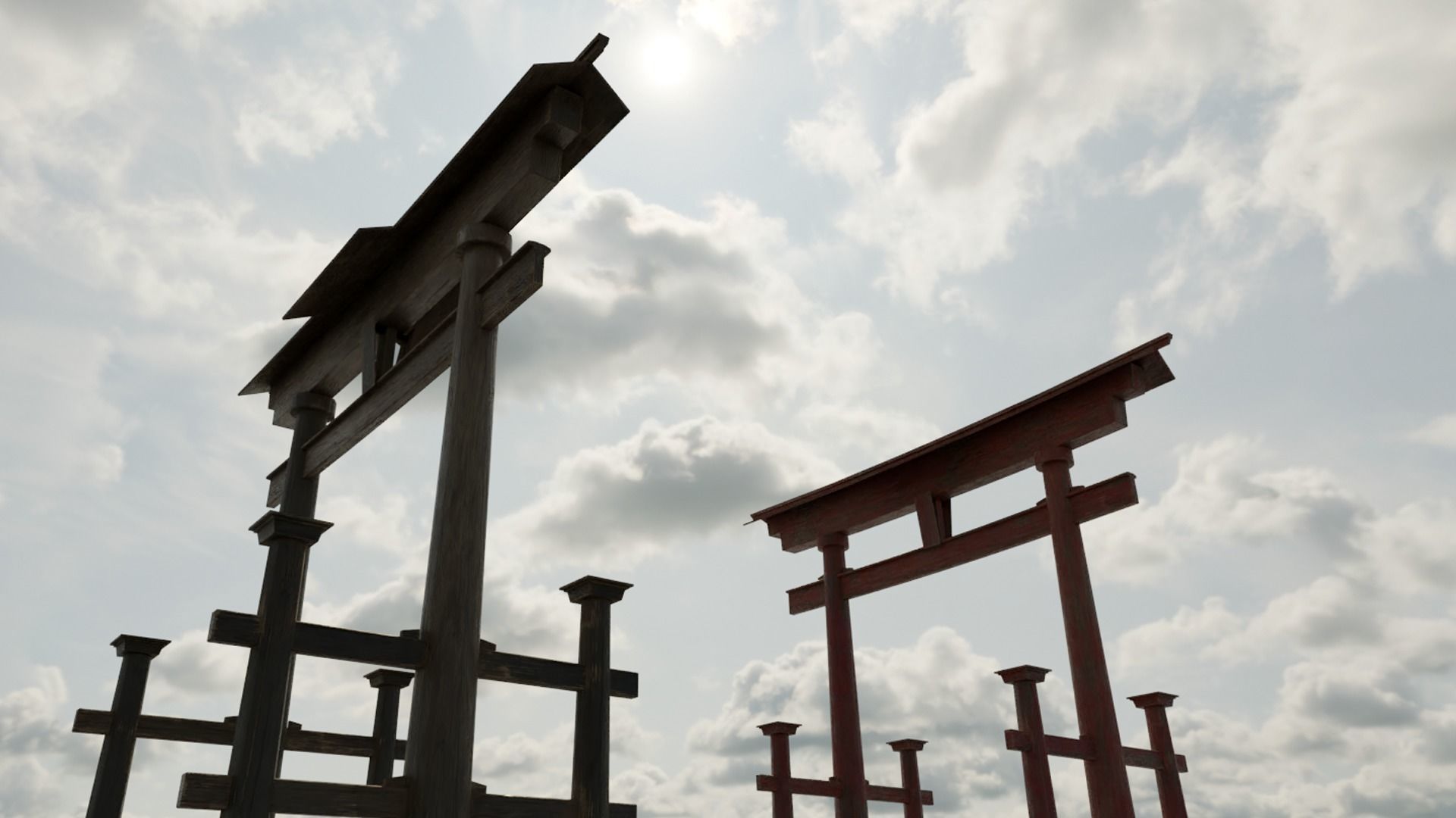 3D model ancient tori gate VR / AR / low-poly | CGTrader