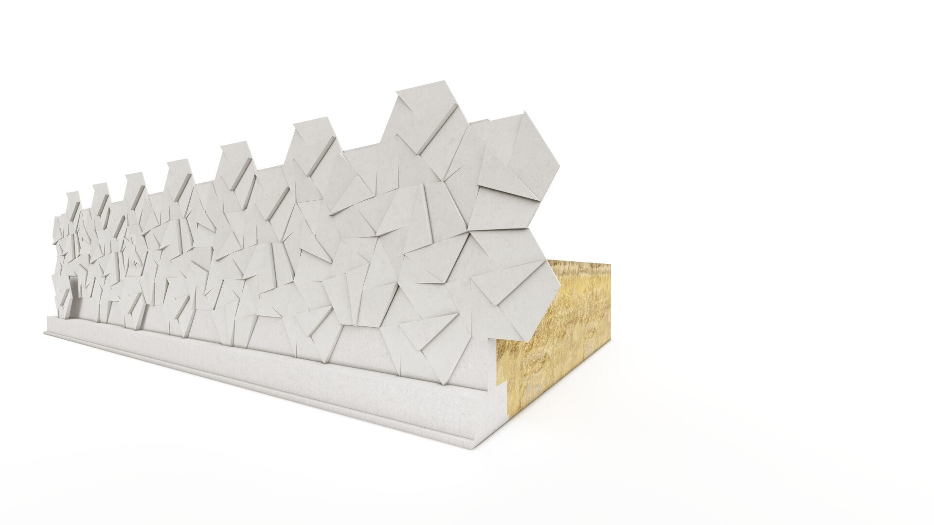 Wall Cross Section Insulation-Park wall detail-5 3D model animated ...