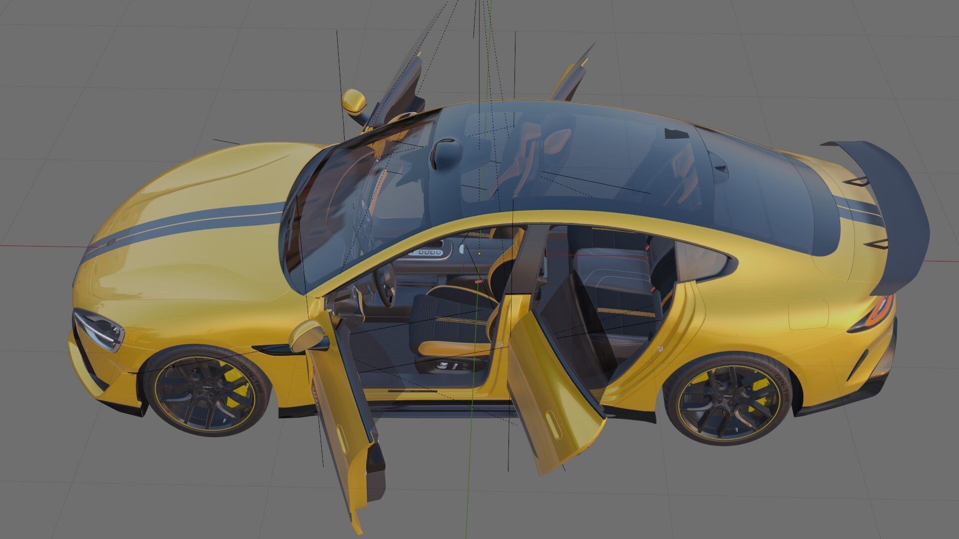 Xiaomi SU7 Ultra 2025 with interior 3D model | CGTrader