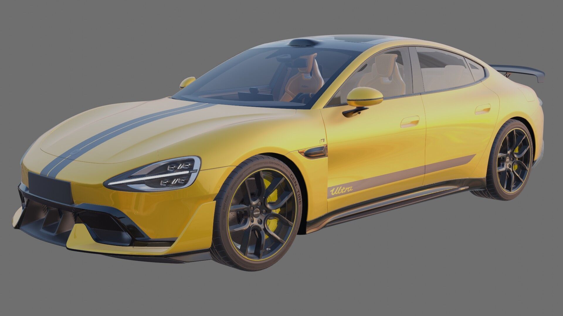 Xiaomi SU7 Ultra 2025 with interior 3D model | CGTrader