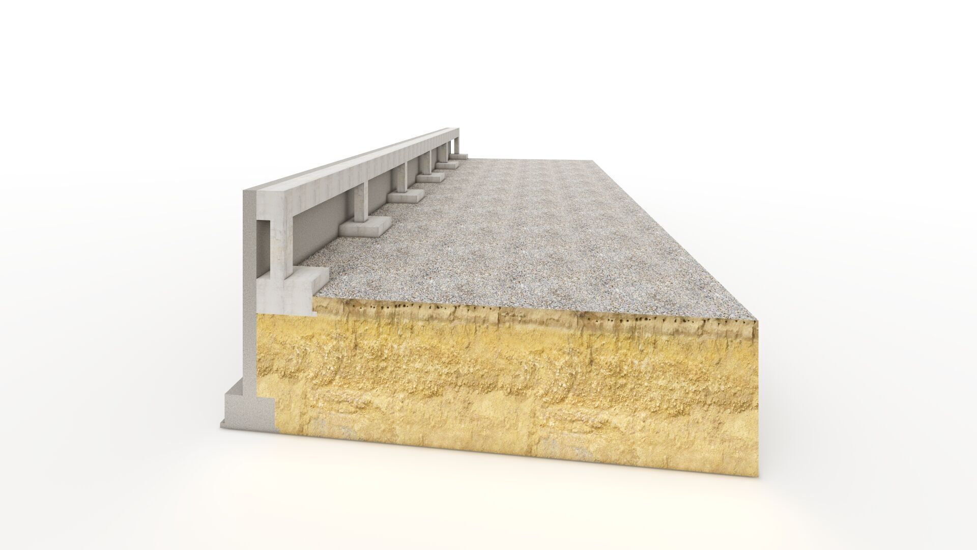 Wall Cross Section Insulation-Park wall detail-12 3D model animated ...
