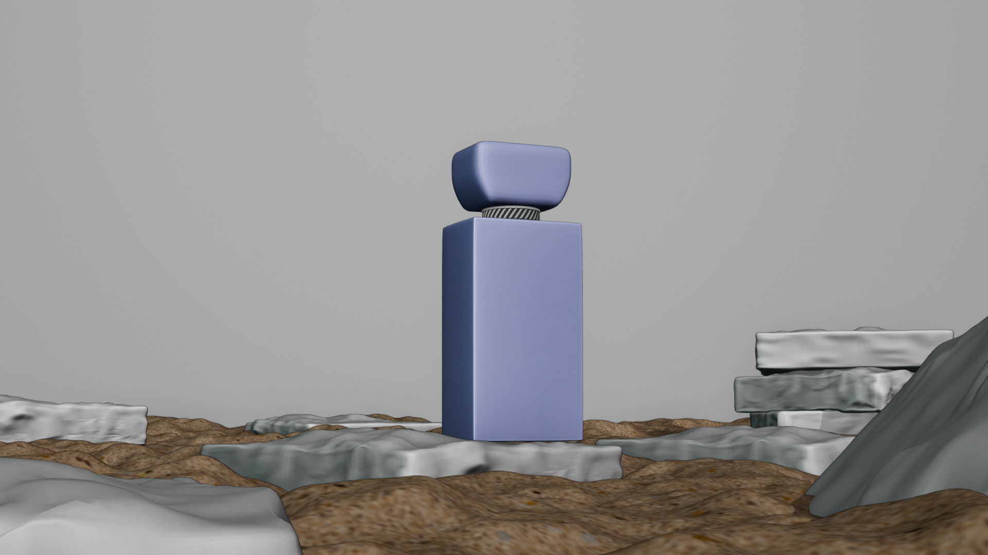 3D model Blender Luxury Perfume Bottle 3D Realistic Render Setup VR ...