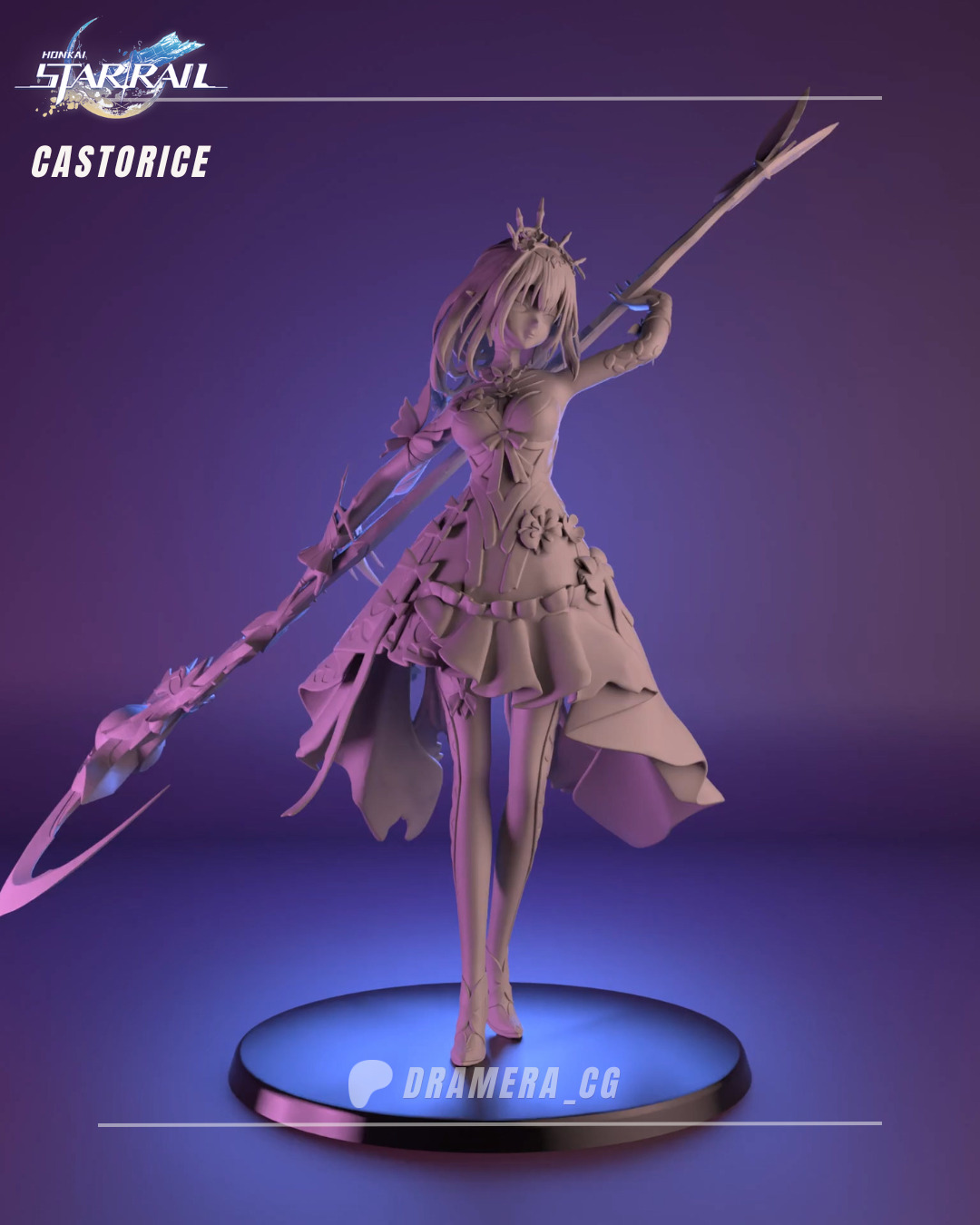 Castorice - Honkai Star Rail Game Figurine for 3D Printing 3D model 3D ...