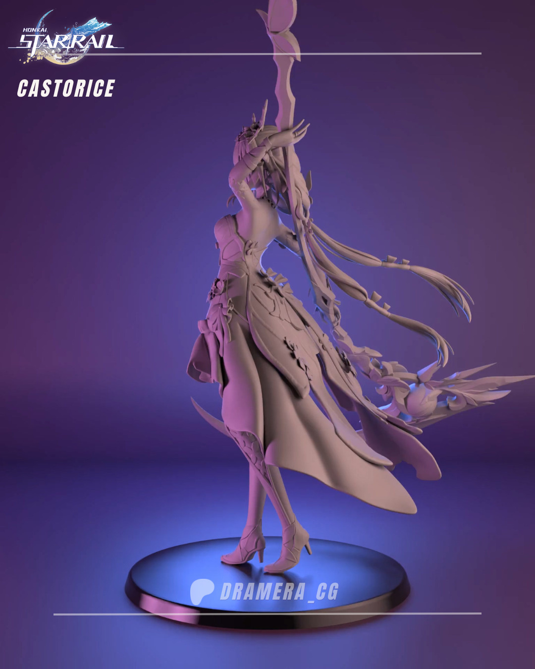 Castorice - Honkai Star Rail Game Figurine for 3D Printing 3D model 3D ...