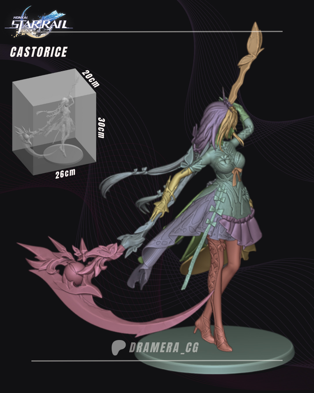 Castorice - Honkai Star Rail Game Figurine for 3D Printing 3D model 3D ...