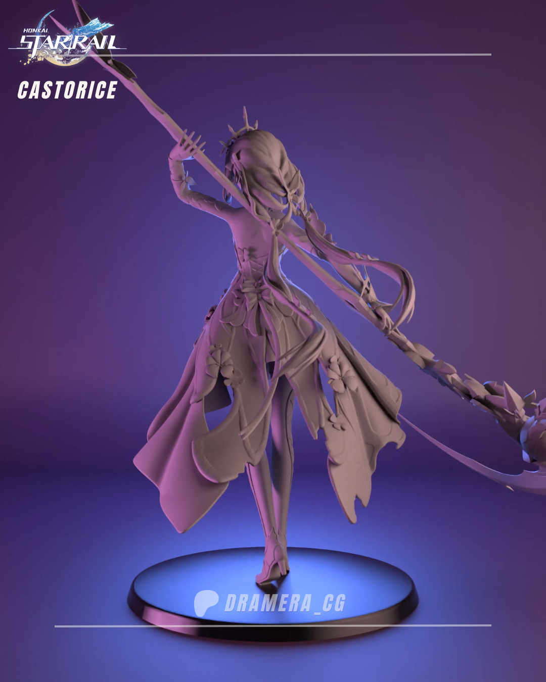 Castorice - Honkai Star Rail Game Figurine for 3D Printing 3D model 3D ...