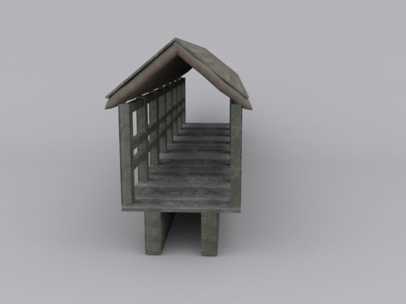 Medieval Footbridge free 3D model | CGTrader