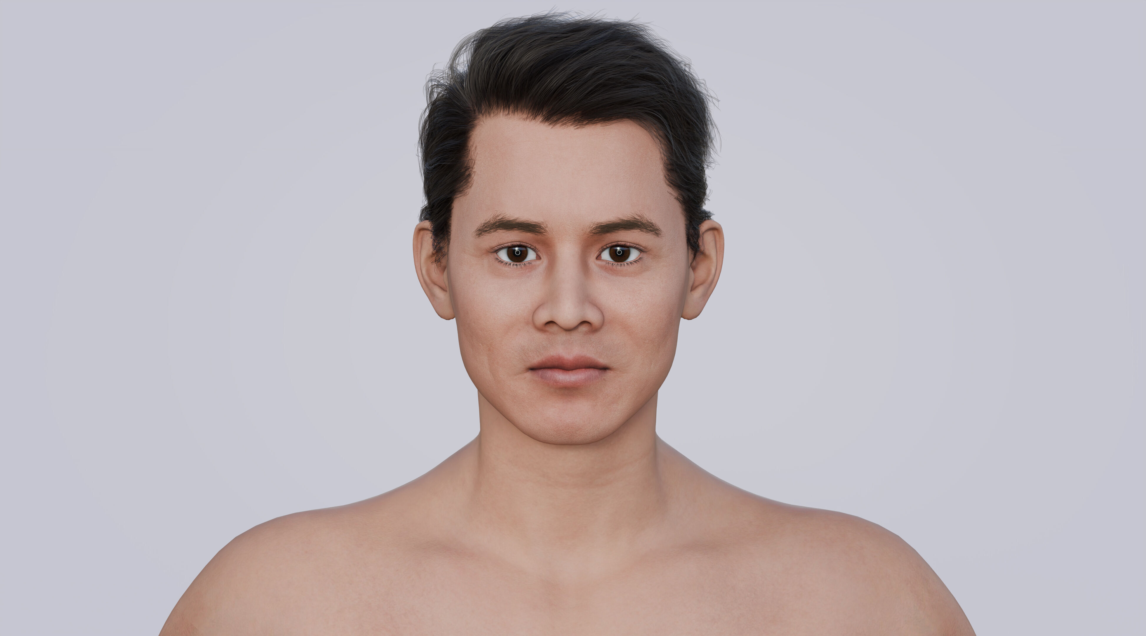 3D model Jet Lee - Martial Art Master - Chinese Actor - Side-Part Hair ...