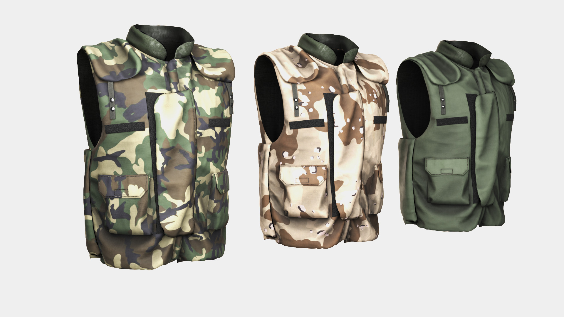 body armor flak jacket free VR / AR / low-poly 3D model | CGTrader