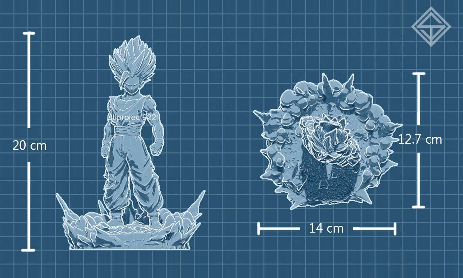 Gohan 3D model 3D printable | CGTrader