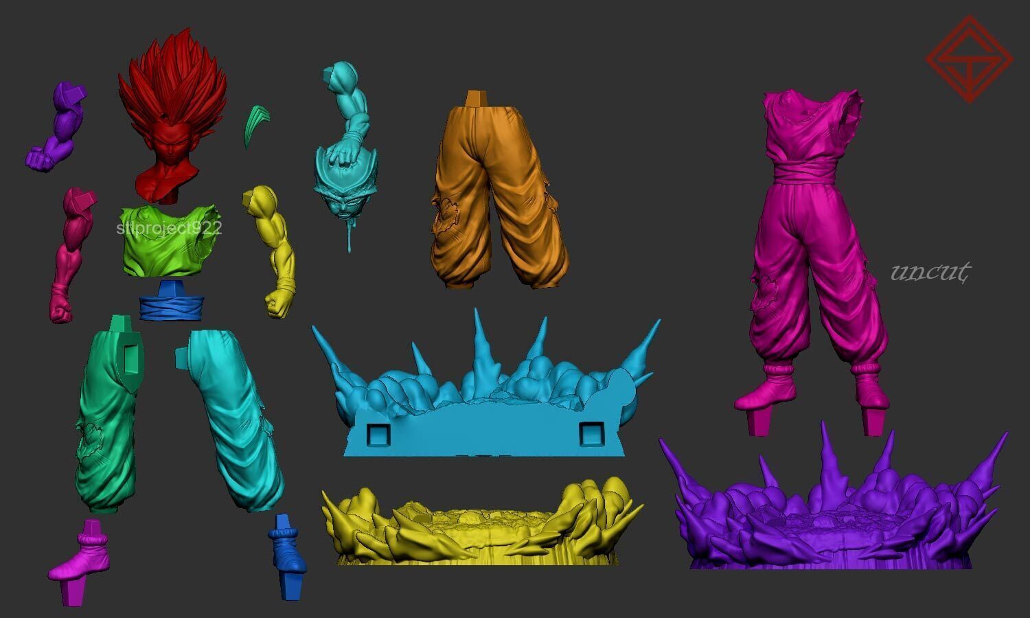 Gohan 3D model 3D printable | CGTrader