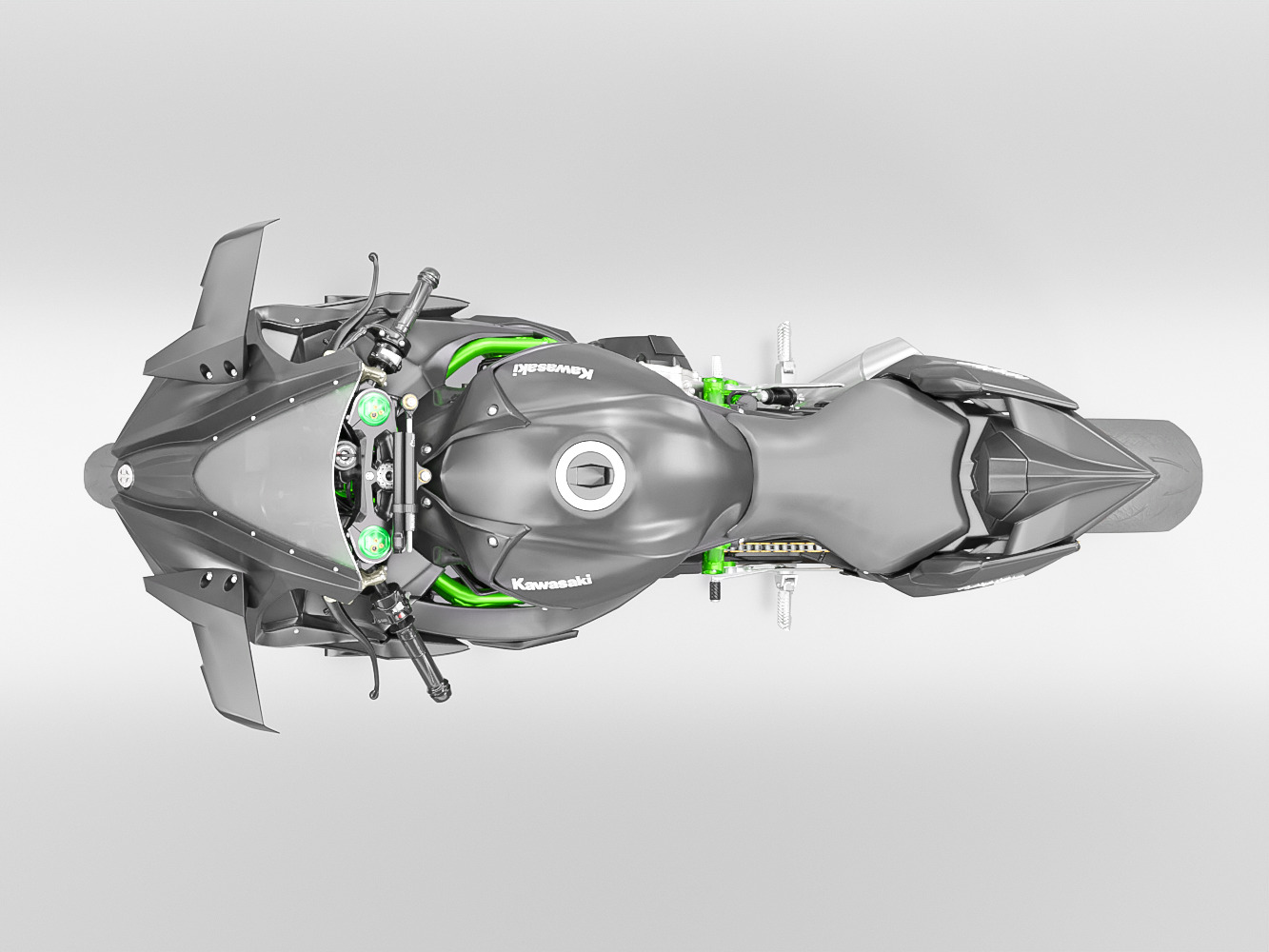 KAWASAKI NINJA H2R 2021 3D model | CGTrader