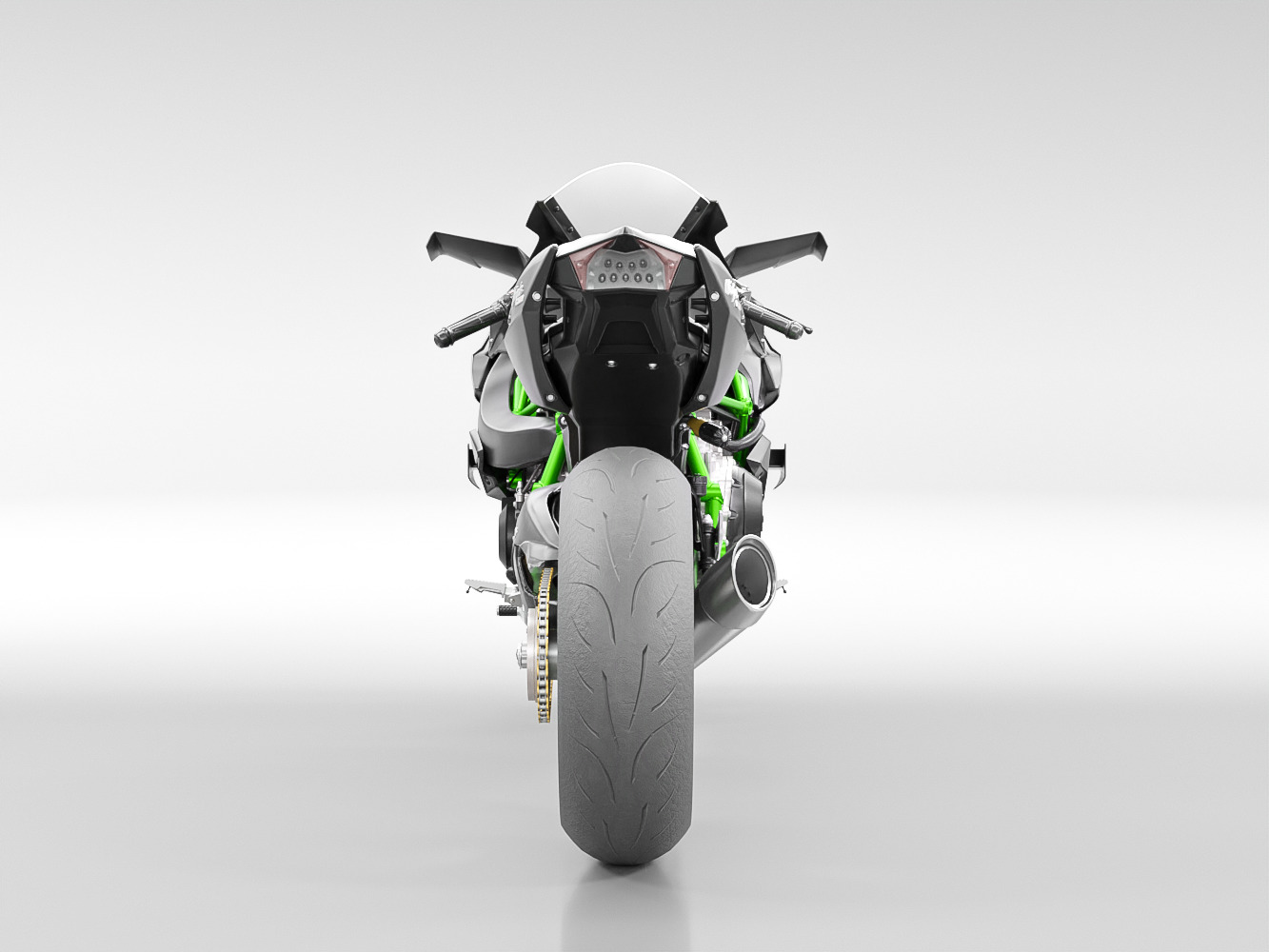KAWASAKI NINJA H2R 2021 3D model | CGTrader