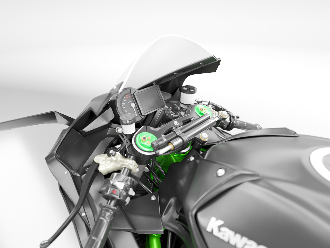 KAWASAKI NINJA H2R 2021 3D model | CGTrader