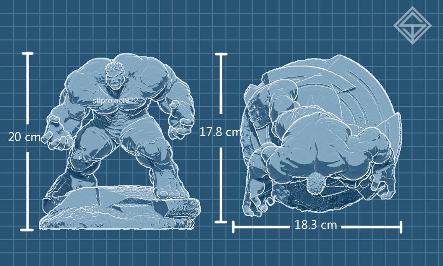 Red Hulk 3D model 3D printable | CGTrader