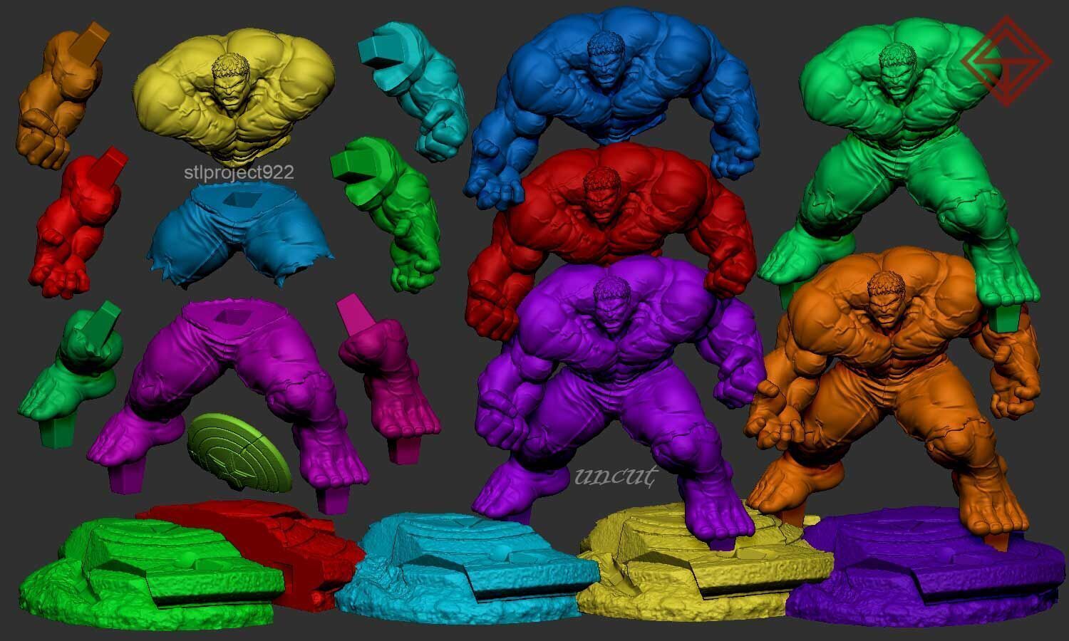 Red Hulk 3D model 3D printable | CGTrader