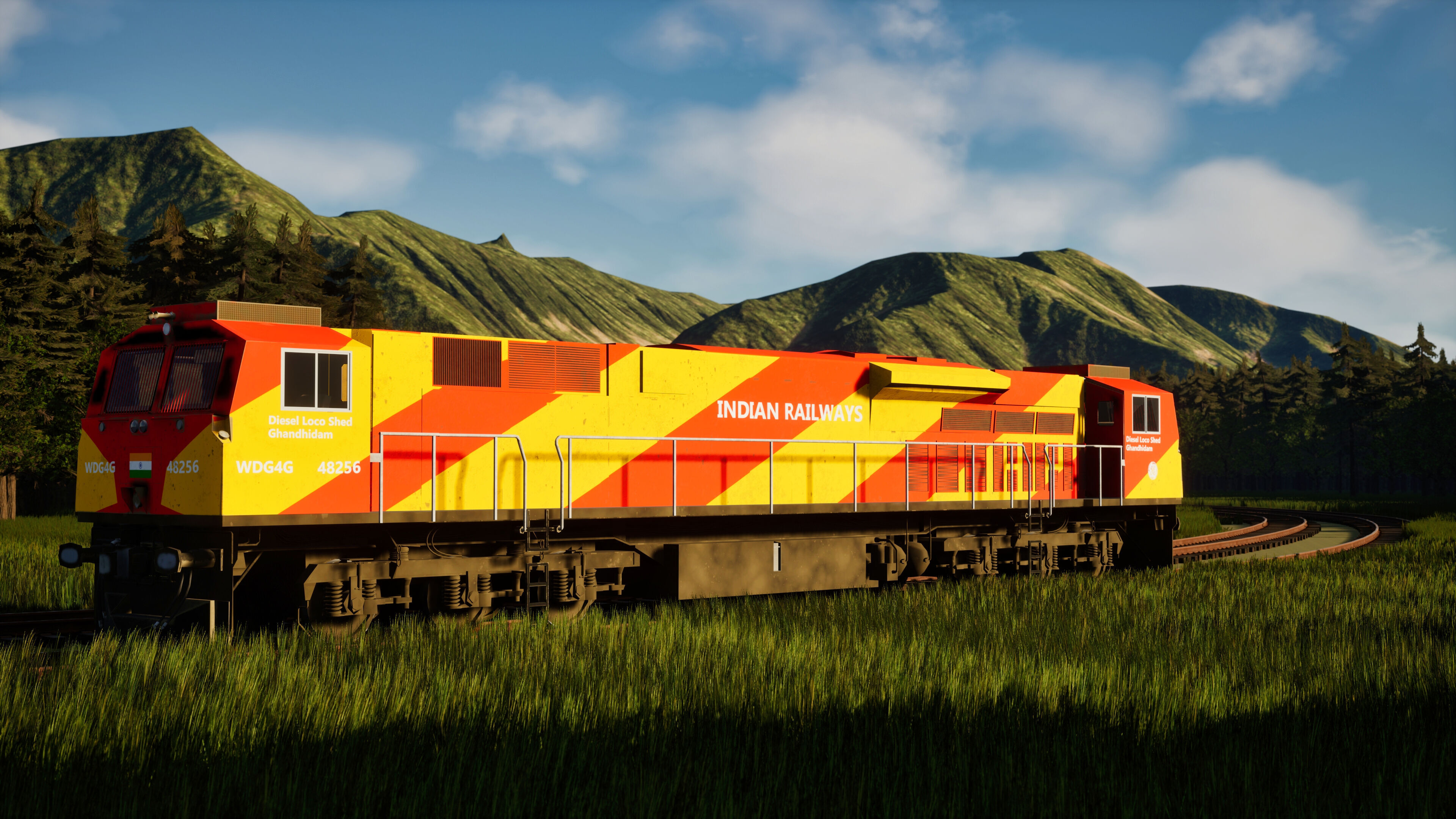 3D model Indian Railways WDG 4G Diesel Locomotive With Cabin Interior ...