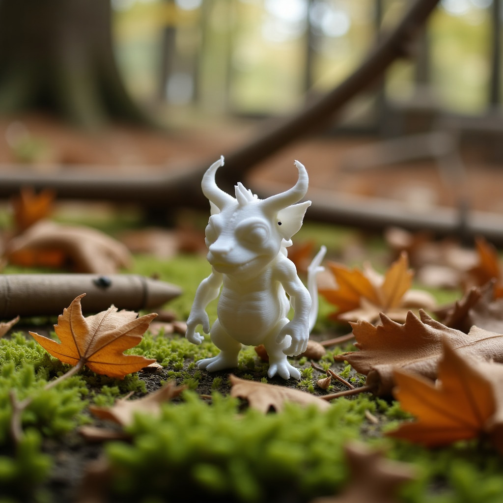 Fantasy Monster STL Cute Demon Creature for 3D Print FDM Ready 3D model ...