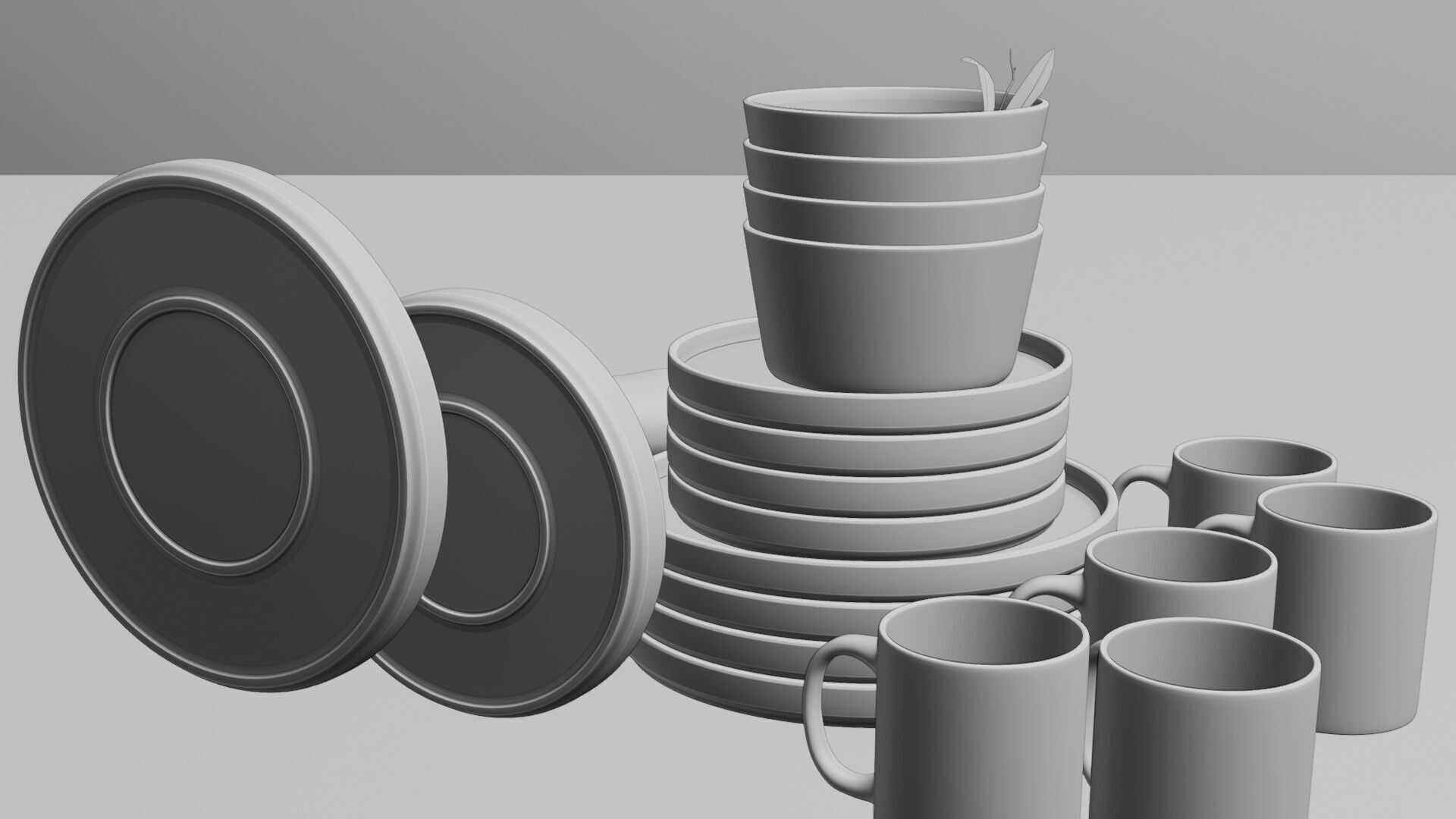 3D model Tableware VR / AR / low-poly | CGTrader