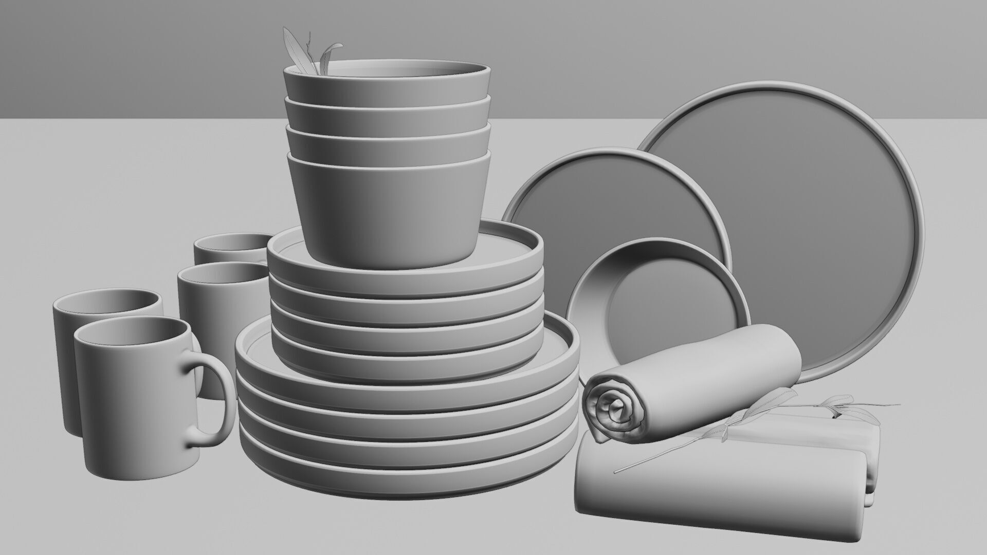 3D model Tableware VR / AR / low-poly | CGTrader