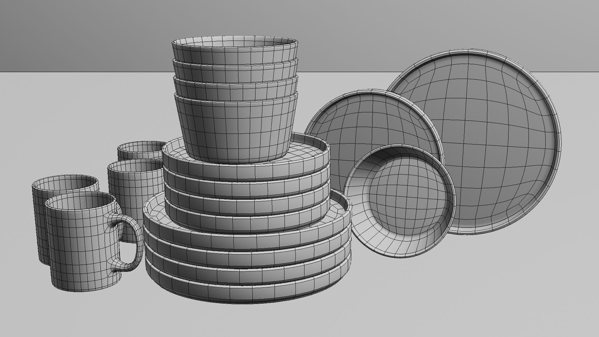 3D model Tableware VR / AR / low-poly | CGTrader