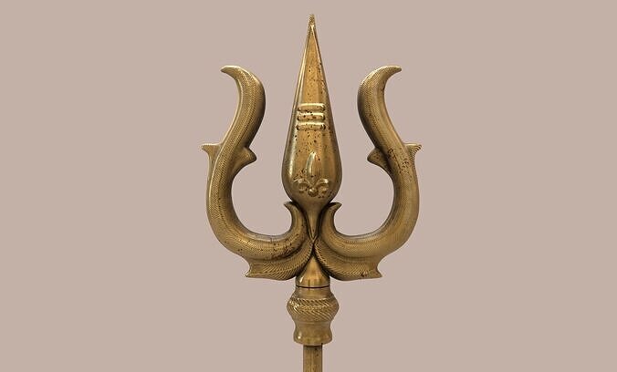 Lord Shiva Trishul 3D model | CGTrader
