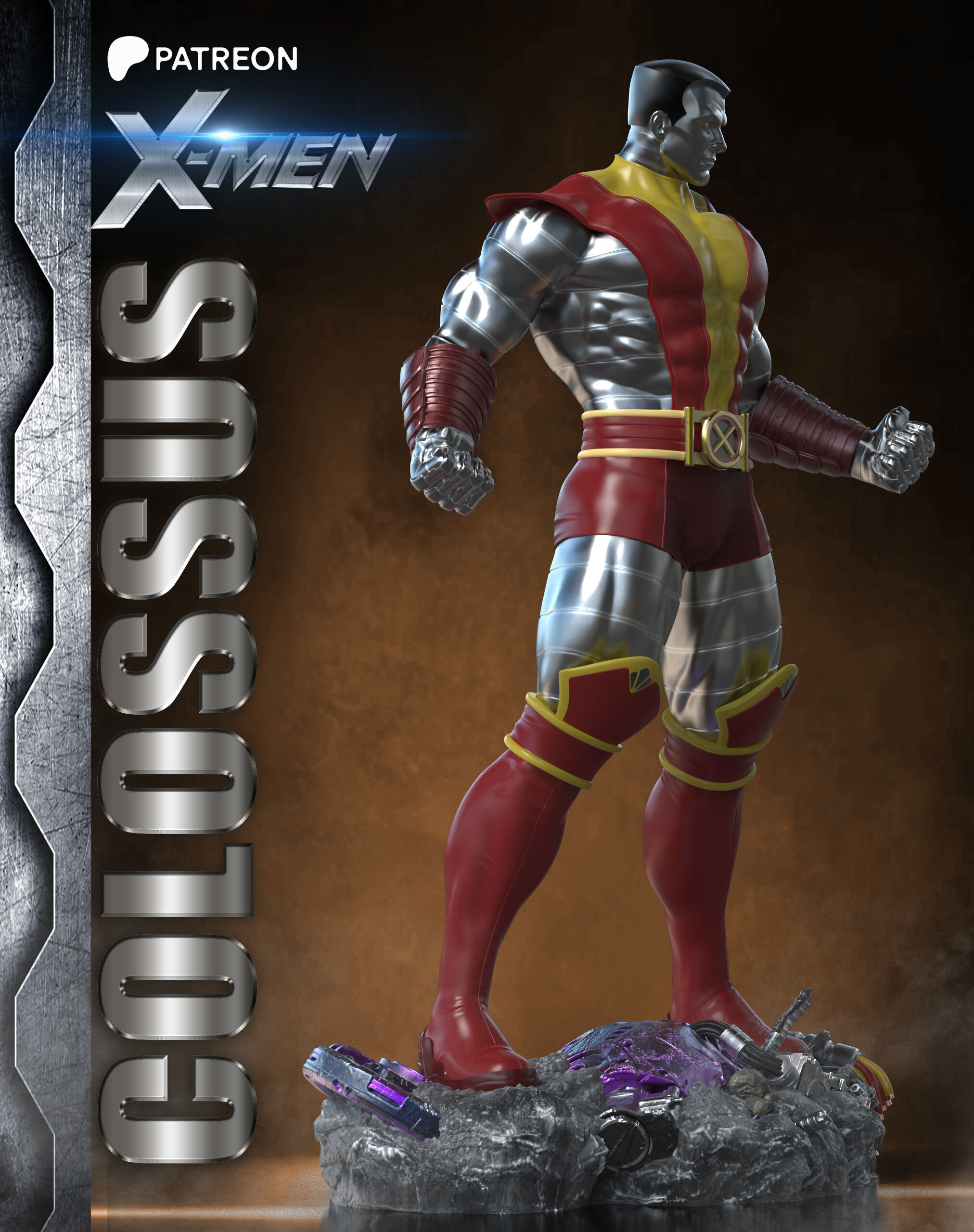 COLOSSUS STL X-MEN PROJECT 3D model 3D printable | CGTrader