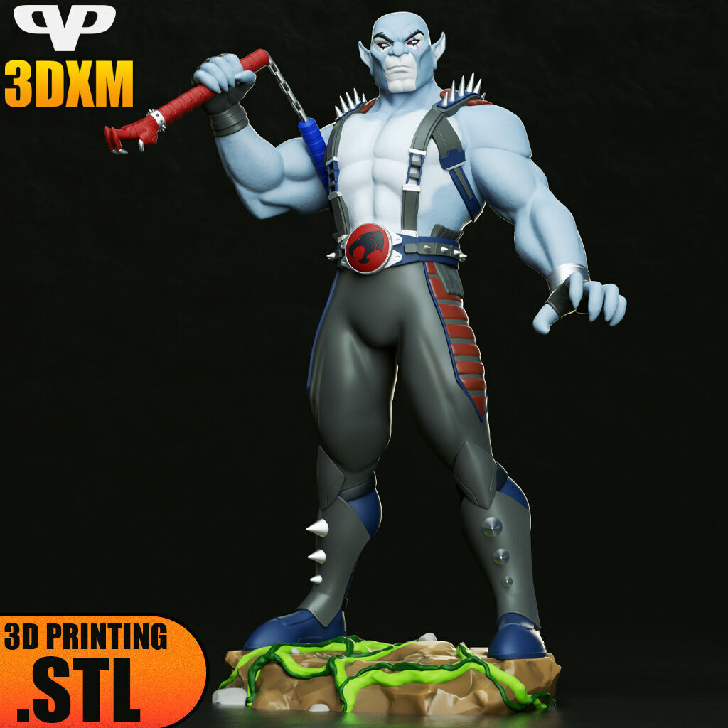 Panthro Thundercats STL for 3D Printing 3DXM ChibiSTL 3D model 3D ...