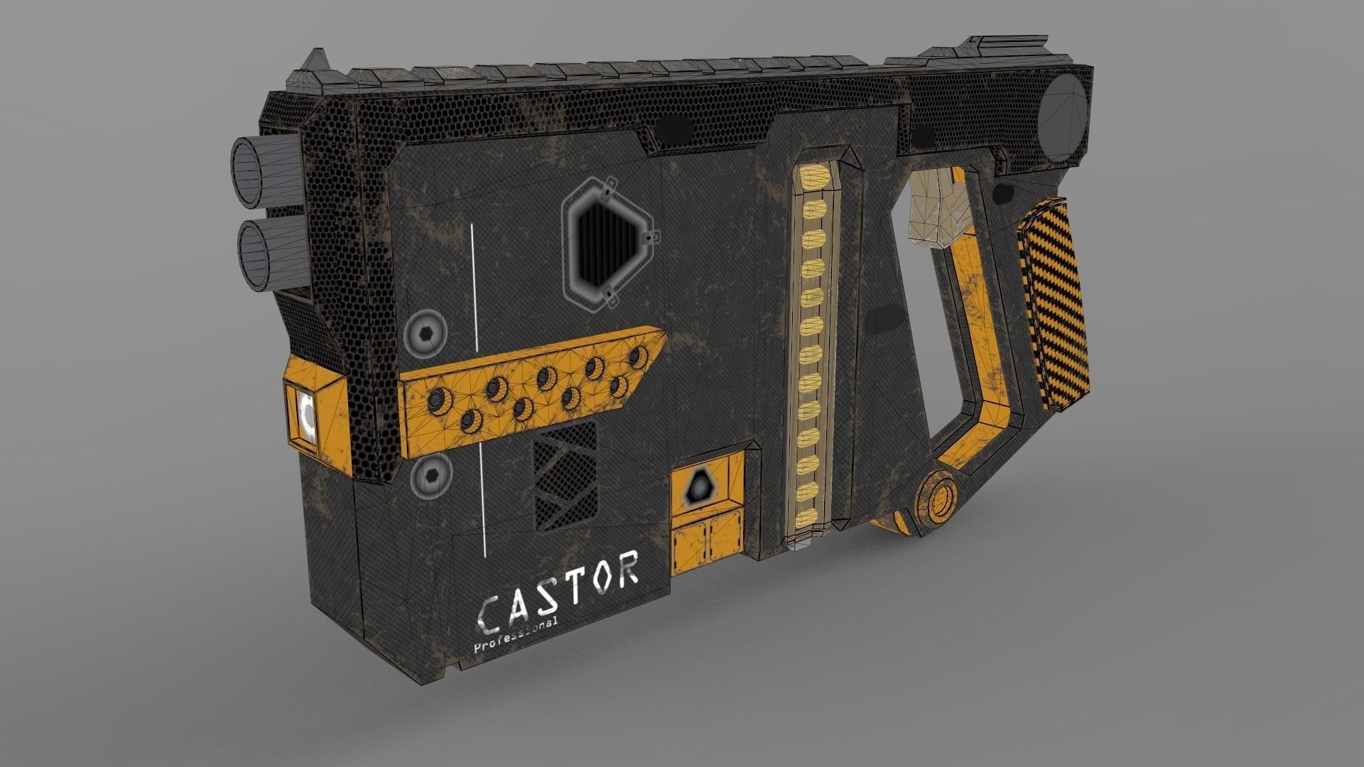 3D model CASTOR Handgun VR / AR / low-poly | CGTrader