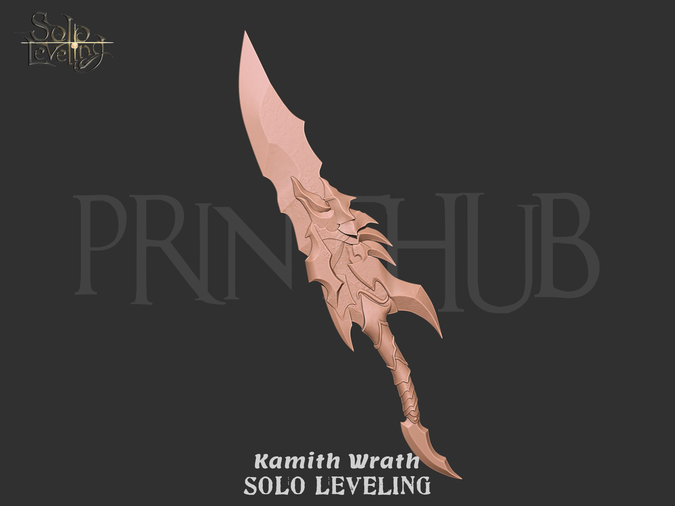 Kamith Wrath Daggers from Solo Leveling cosplay 3D model 3D printable ...
