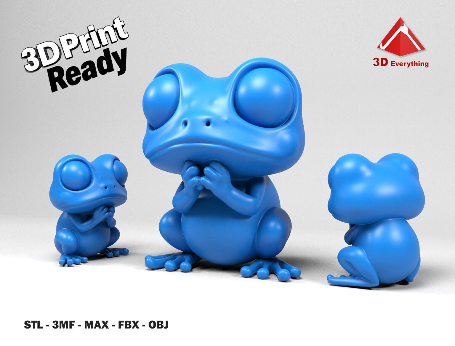 Frog Figure 3D model 3D printable | CGTrader