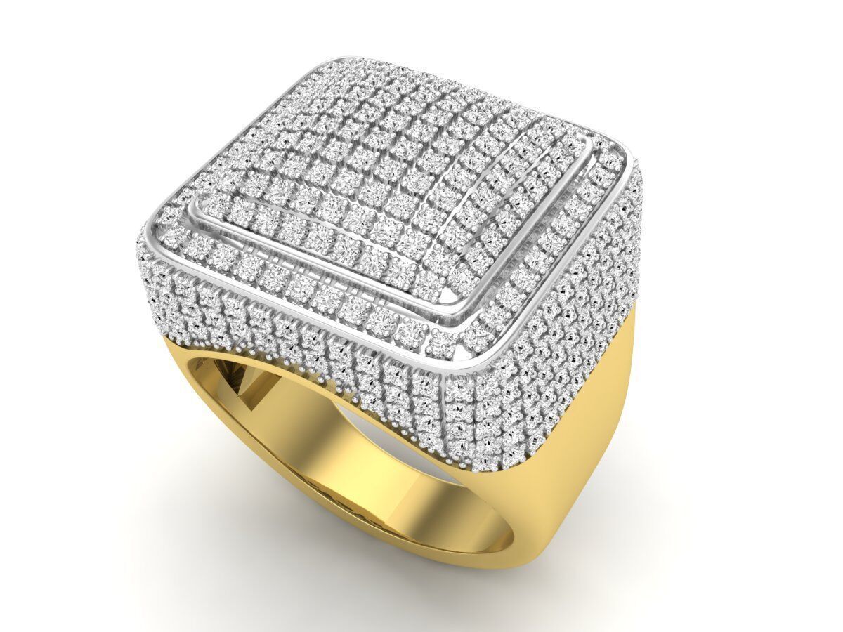 AV 516 Men Hip Hop Big Boss Ring 3D model 3D printable | CGTrader