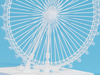 Cartoon London Eye Millennium Wheel 3D model | CGTrader