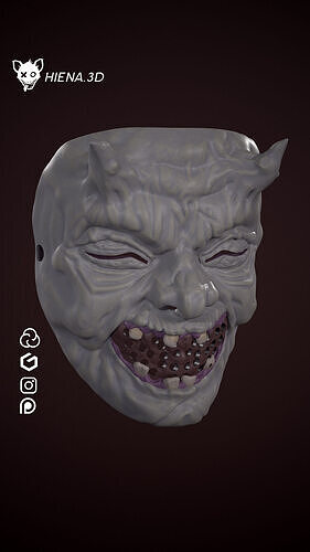 Noh mask Kojo oldman japanes mask FREE free 3D model 3D printable ...