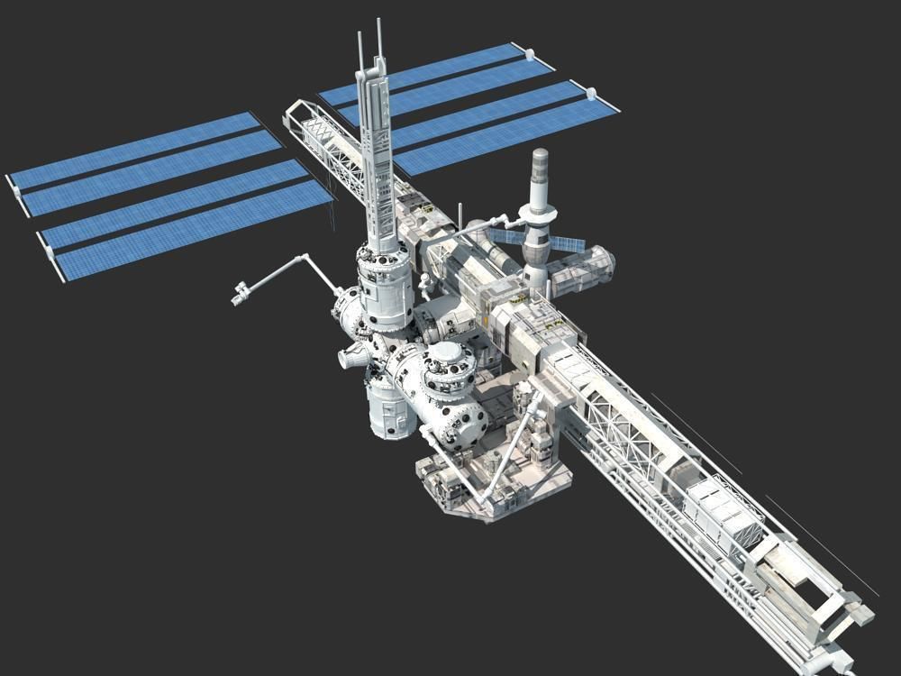 Space station 3D model | CGTrader