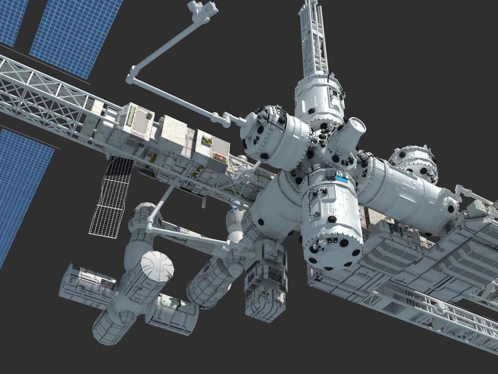 Space station 3D model | CGTrader