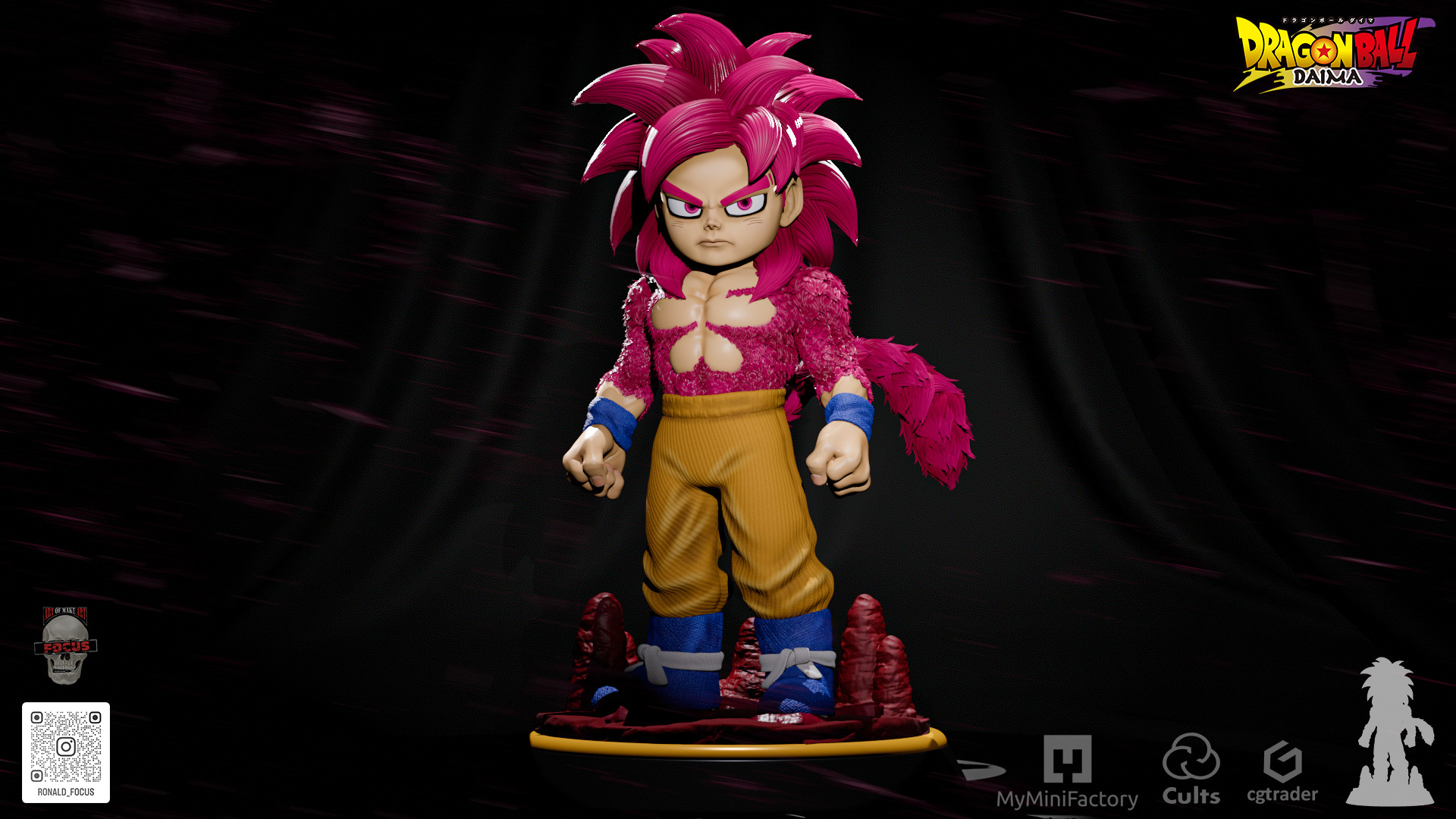 Goku - Dragon Ball Daima - Super Saiyajin 4 - SSJ4 3D model 3D ...