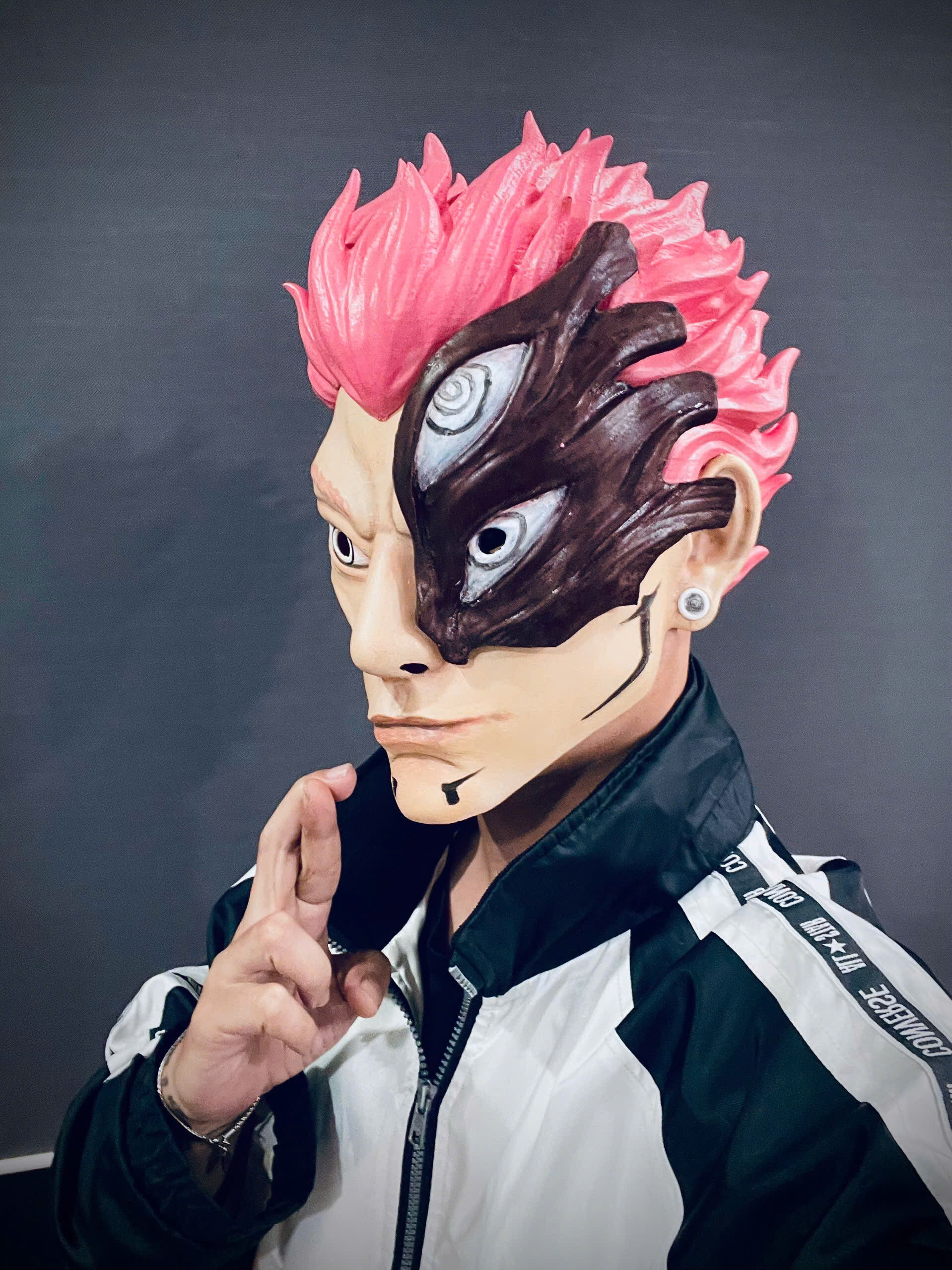 Sukuna Final Form Head Mask - With Hair - Jujutsu Kaisen Cosplay 3D ...