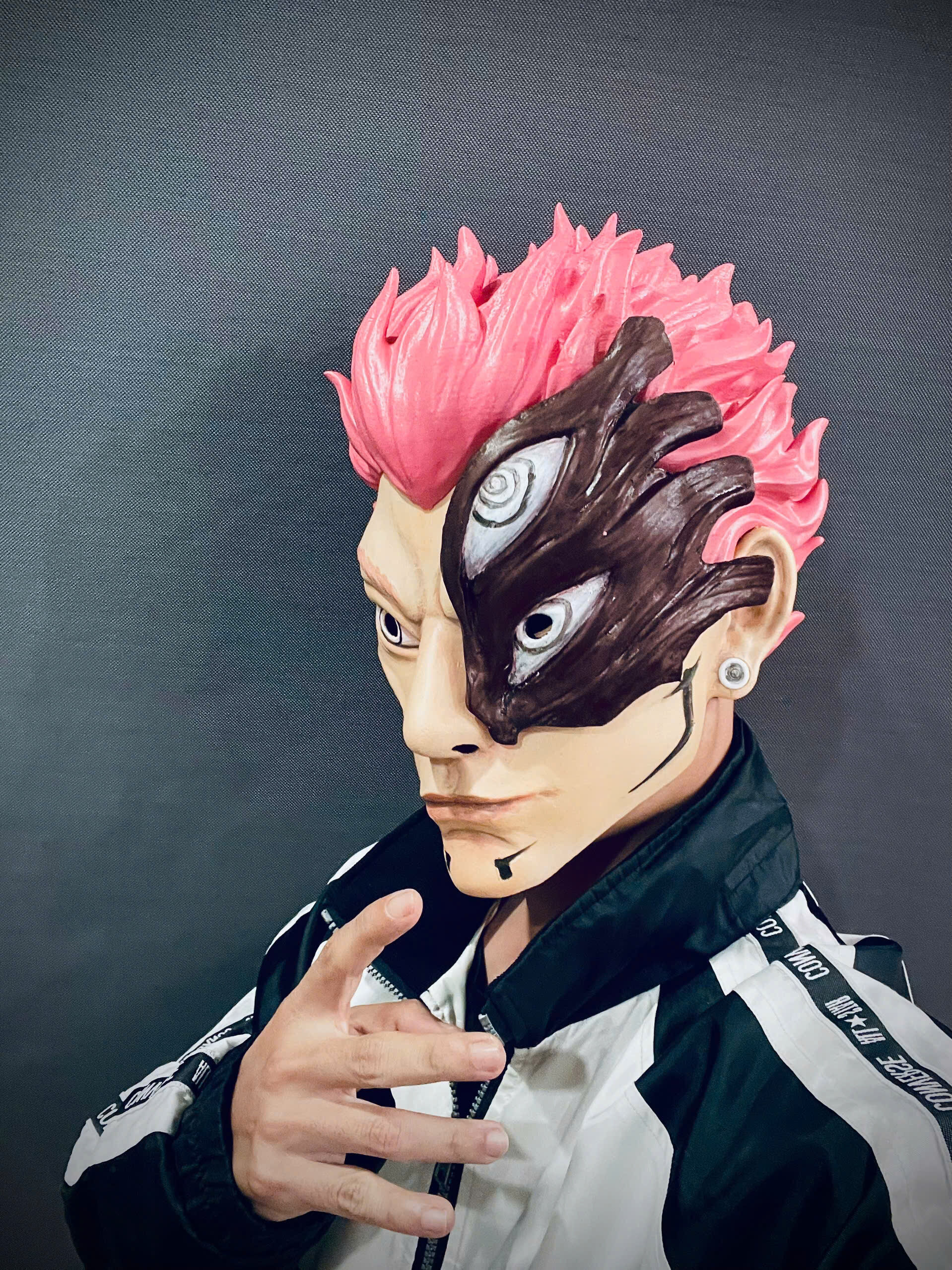 Sukuna Final Form Head Mask - With Hair - Jujutsu Kaisen Cosplay 3D ...