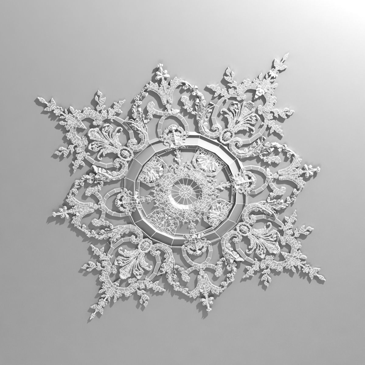 Ceiling rosette 3D model | CGTrader