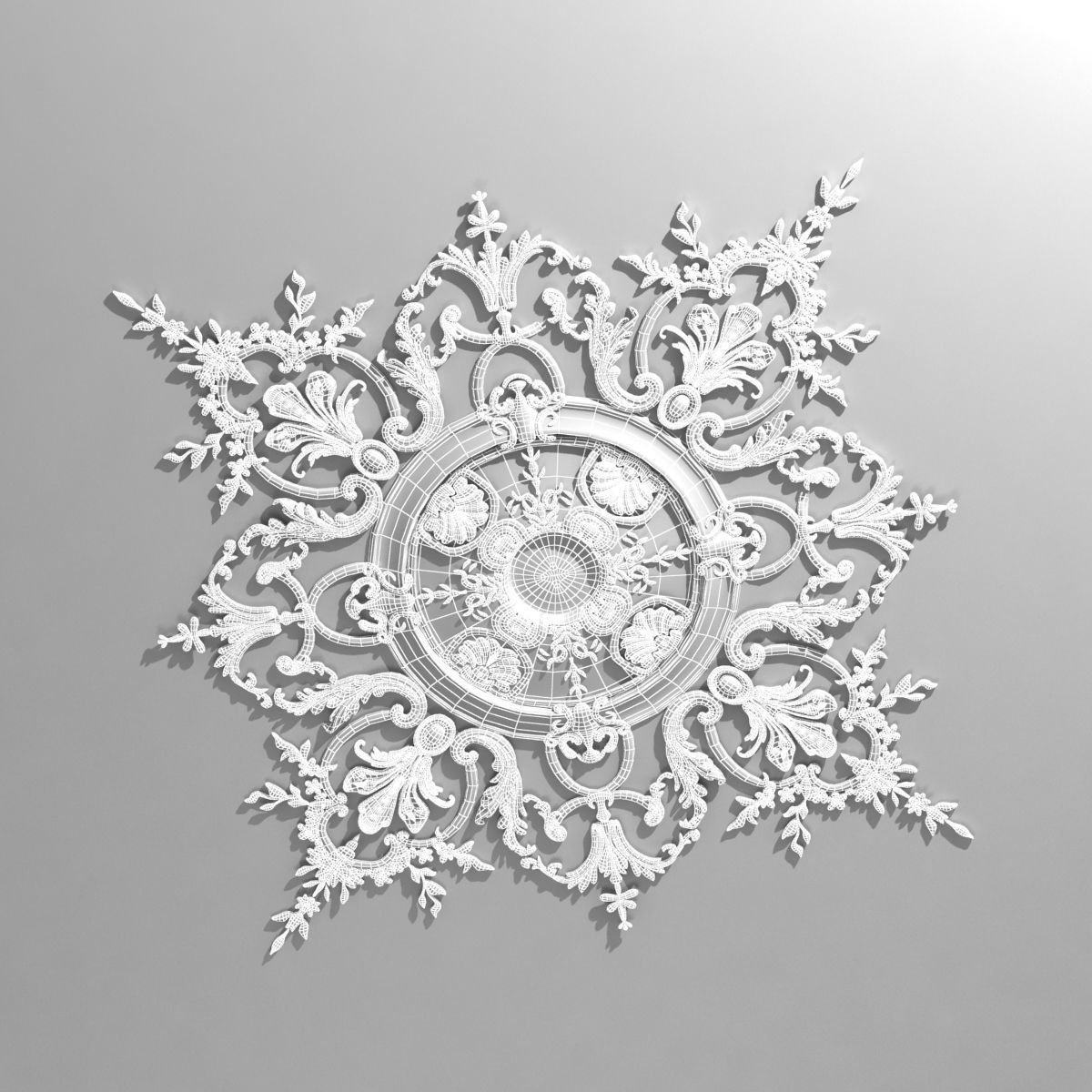 Ceiling rosette 3D model | CGTrader