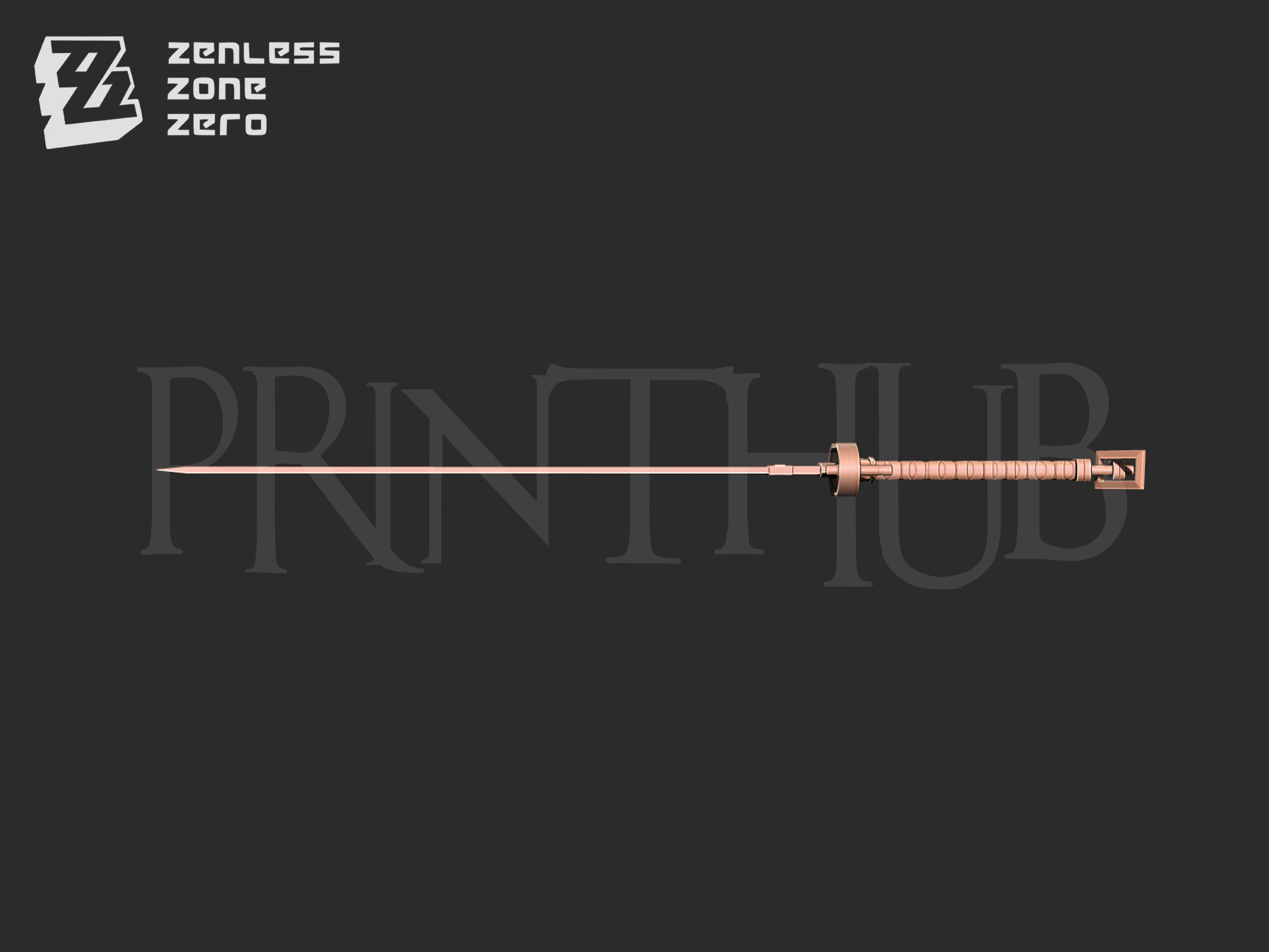 Hoshimi Miyabi Sword from Zenless Zone Zero Cosplay 3D model 3D ...