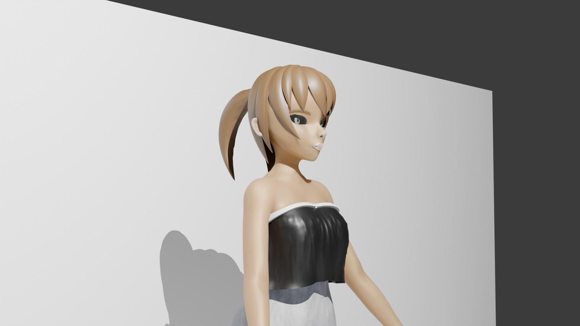Female Anime Character Yuyu free 3D model | CGTrader