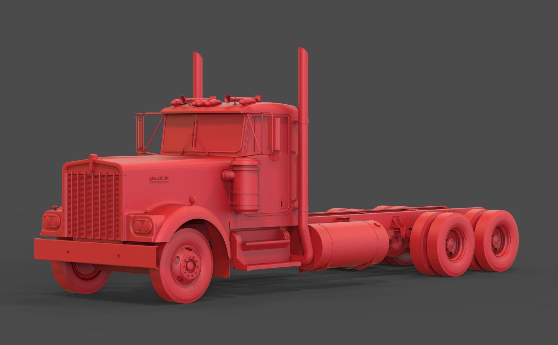 Kenworth W900 3D model 3D printable | CGTrader