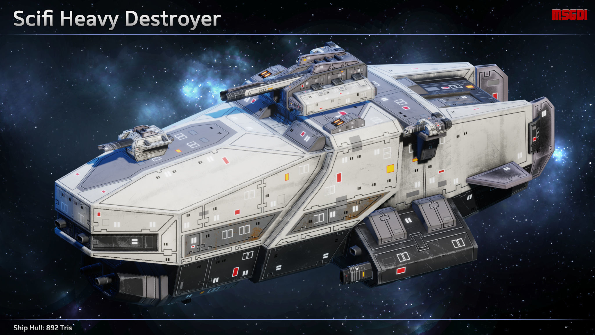 3D model Spaceship Destroyers VR / AR / low-poly | CGTrader