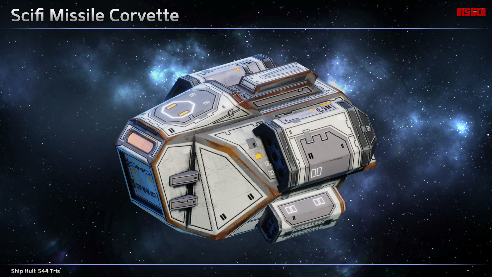 3D model Spaceship Corvettes VR / AR / low-poly | CGTrader